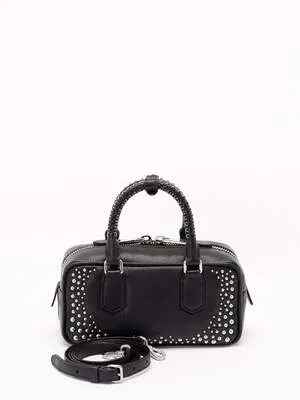 Miu Miu Arcadie` Leather Bag With Studs