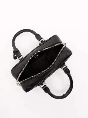 Miu Miu Arcadie` Leather Bag With Studs