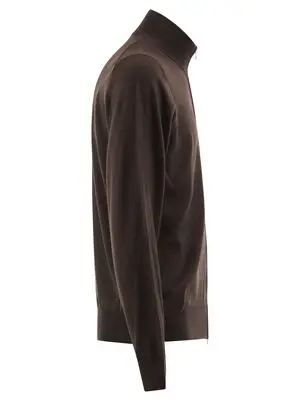 BOSS Pure Virgin Wool Zip-up Cardigan