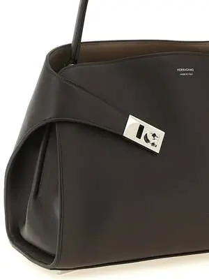 FERRAGAMO Hug Soft Shoulder Bag - Brown