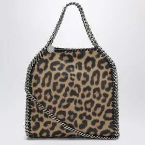 Stella McCartney Mini Falabella Bag With Leopard Print - Multicolor