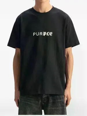 PURPLE BRAND Logo-print T-shirt - Black