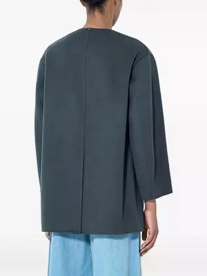 Max Mara Collarless Wool Jacket