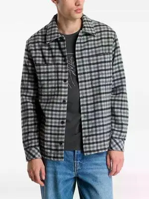 Samsøe Samsøe Check-pattern Button-up Shirt - Grey