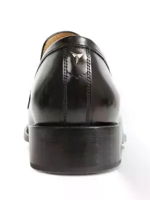 Fendi Polished Leather Loafers