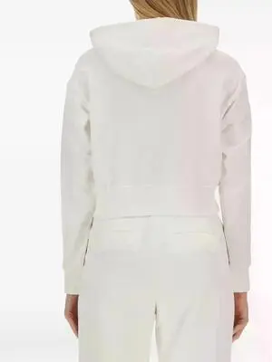 Michael Kors Logo-embroidered Cropped Hoodie