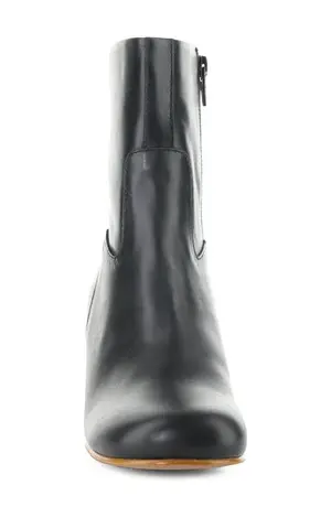 Fly London Tael Leather Wedge Bootie - Black