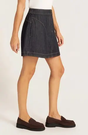 Matty M. Nessa Seamed Miniskirt