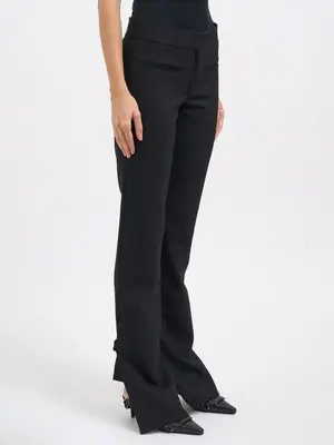 COURREGES Solid Color Casual Pants