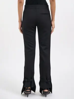 COURREGES Solid Color Casual Pants