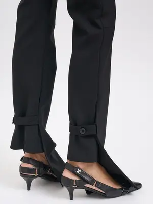 COURREGES Solid Color Casual Pants