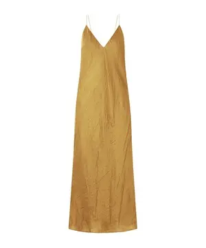 Khaite Taja Crinkled-voile Maxi Dress