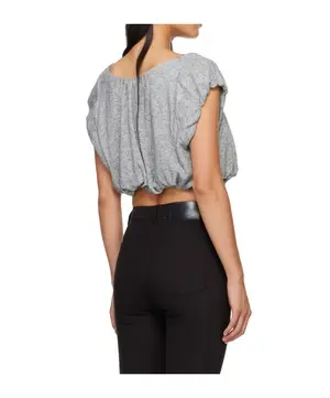 OPEN YY Shirred Jersey Vest
