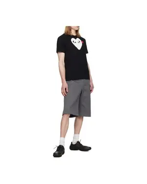 Play Comme Des Garcon Heart-print Cotton T-shirt