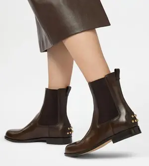 TOD'S Studded Chelsea Ankle Boots