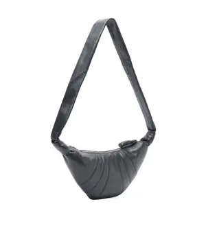 LEMAIRE Croissant Small Leather Bag - Blue