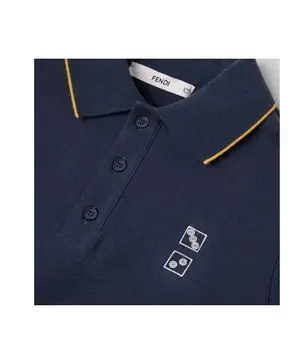 Fendi Embroidered-dice Polo Shirt
