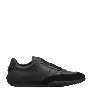 TOD'S Perforated Detail Lace-up Sneakers - Black