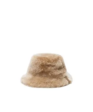 Loewe Lop Hat In Shearling - Brown