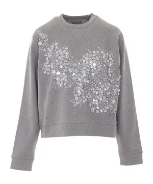 Essentiel Antwerp Kruimel Embellished Sweatshirt - Grey