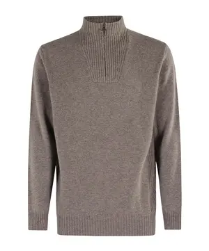 Barbour Long Sleeve Half-zip Jumper - No