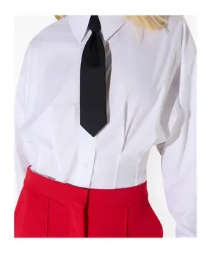 Elisabetta Franchi Poplin Shirt With Bow Tie