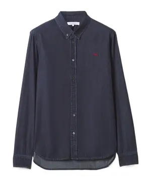 Maison Kitsuné Profile Fox Denim Casual Shirt - Indigo