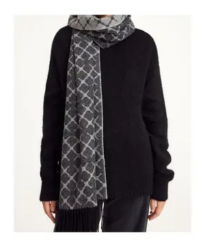 BY MALENE BIRGER Fringed Patterned Scarf