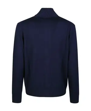 BALLANTYNE High-neck Buttoned Cardigan - Black