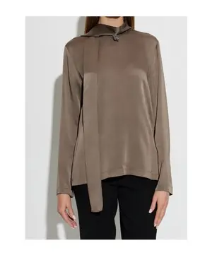 Fabiana Filippi Falcon Scarf Detail Top