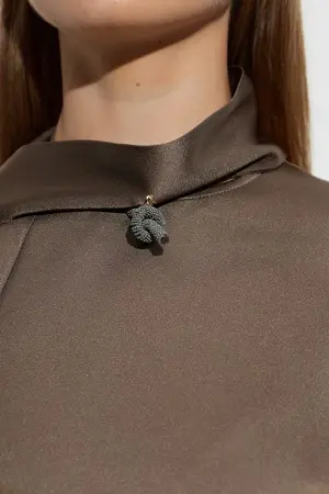 Fabiana Filippi Falcon Scarf Detail Top