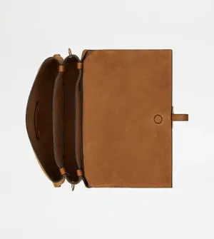 TOD'S T Timeless Flap Bag In Suede Mini