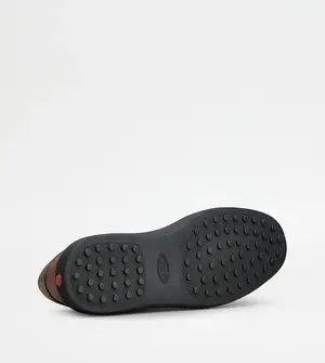 TOD'S Red Dot Sneakers In Leather - Brown