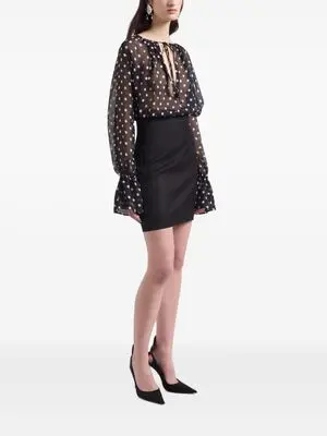 Nina Ricci Polka-dot Silk Blouse
