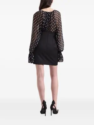 Nina Ricci Polka-dot Silk Blouse