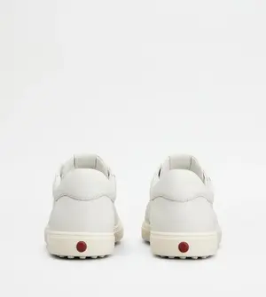 TOD'S Red Dot Sneakers In Nappa Leather - White