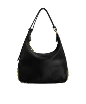 TOD'S Metal Dots Mini Bag In Pony Effect Leather - Black