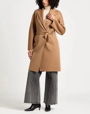 Max Mara Wool Belted Coat - Camel