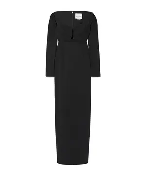Roland Mouret Long-sleeved Maxi Dress