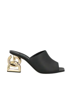 Dolce & Gabbana Minimalist Leather Slide Sandals
