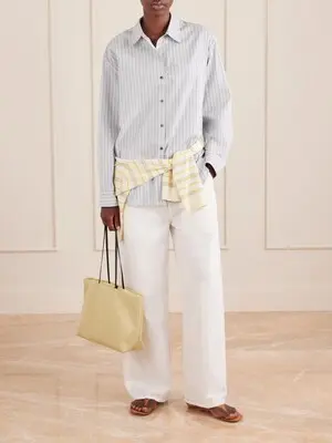 LESET Striped Cotton-blend Shirt