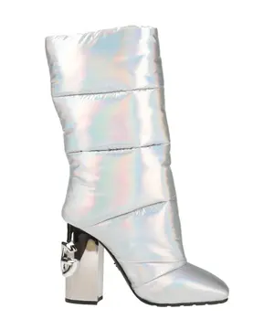 Dolce & Gabbana Color-blocked Metallic Ankle Boots