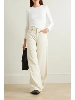LESET Stretch-cotton Jersey Top - No
