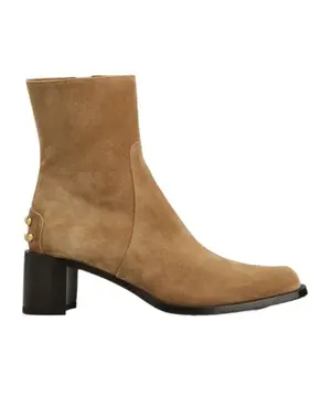 TOD'S Metal Dots Ankle Boots In Suede