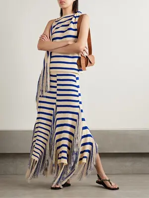 Proenza Schouler Simple Fringed Dress