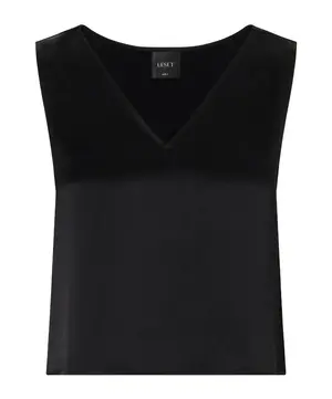 LESET Barb Satin Tank Top