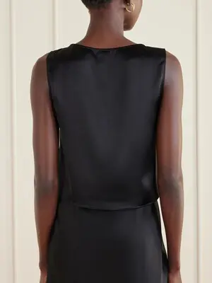 LESET Barb Satin Tank Top