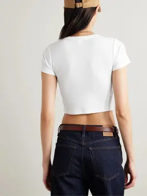 LESET Stretch-cotton Jersey T-shirt