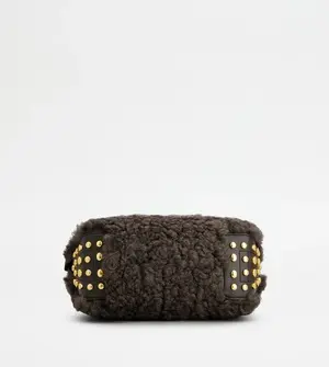 TOD'S Metal Dots Mini Bag In Shearling