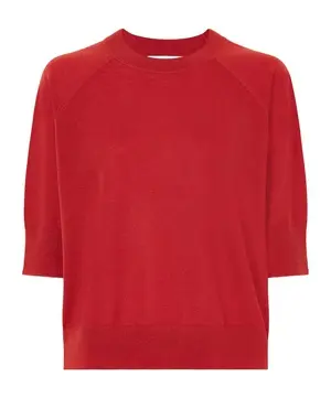 DRIES VAN NOTEN Solid-color Short-sleeve Sweater